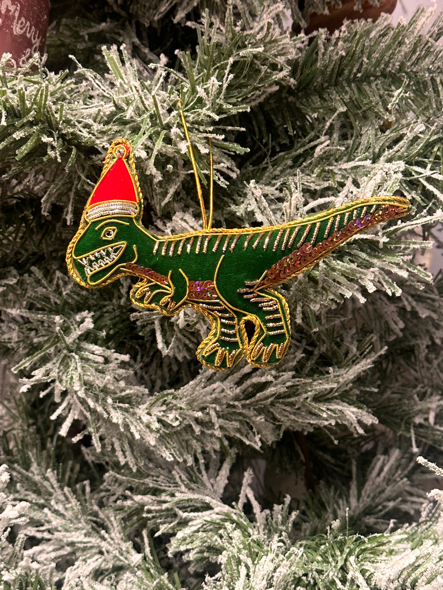 Hand Embroidered Dinosaur – Nutcrackerco